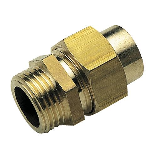 Raccord union droit laiton 3 pièces à portee sphéro-conique mâle - 341-Mâle 40/49-Diamètre TC ...